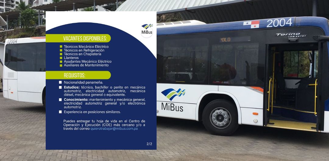 MiBus Abre Vacantes En Mantenimiento Para Impulsar El Transporte ...